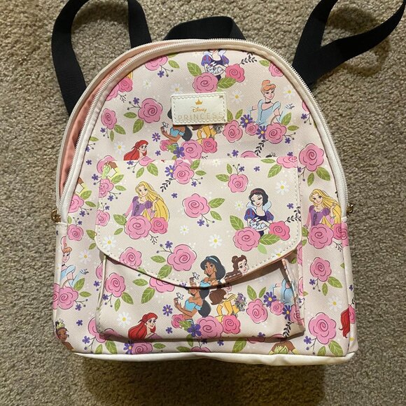 Bioworld | Bags | Disney Princess Floral Print Mini Backpack By ...
